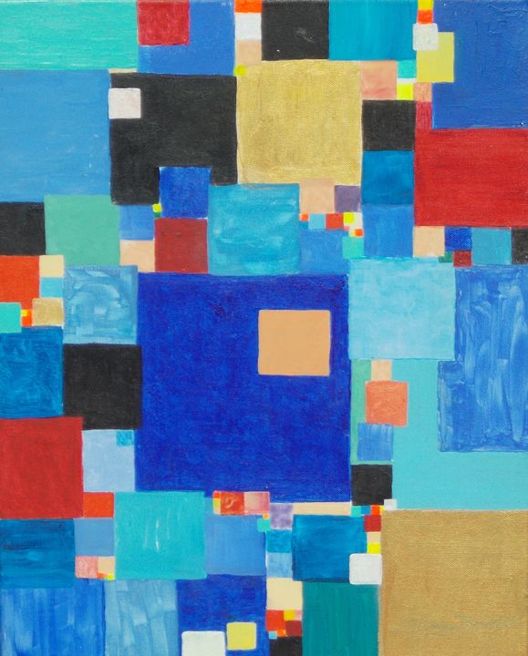 LEFTOVER PAINT (Glowing Painting) - Doug Bashara - Paintings & Prints ...