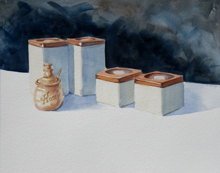 Honey Jar - Jim Spriggs - Paintings & Prints, Still Life, Other Still ...
