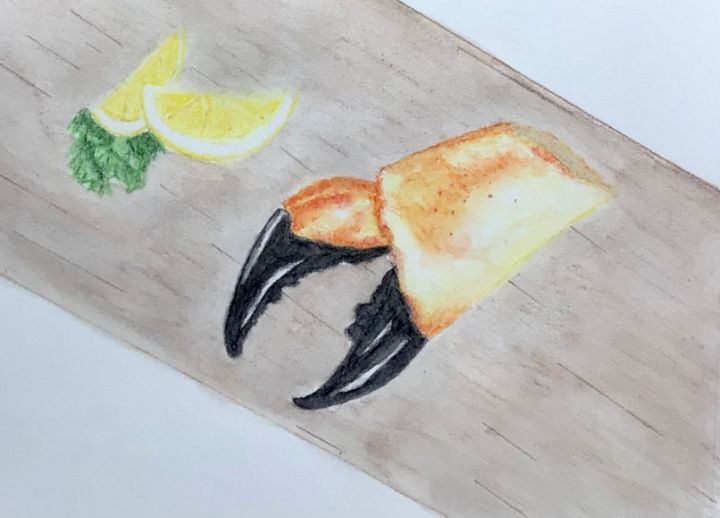Stone Crab Claw & Lemons - Addison - Paintings & Prints, Food ...