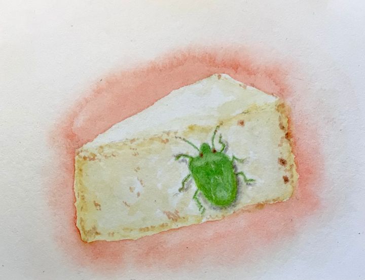 Stink Bug on Limburger Cheese - Addison - Paintings & Prints, Still ...