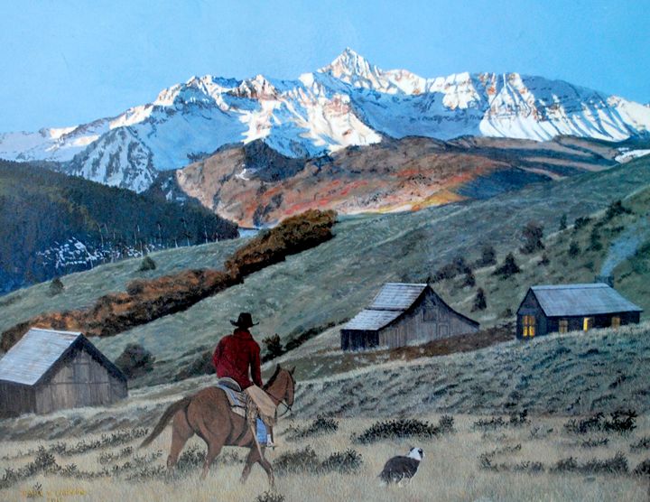 Coming home in the early evening - Paul Larson's Artwork - Paintings ...