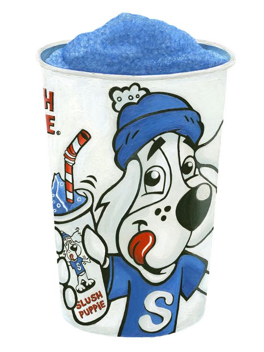 Blue Slush - Liv Bogen Prints - Paintings & Prints, Food & Beverage ...