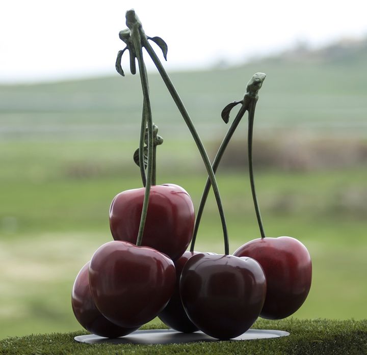 Plates of cherries - Art Diffusion - Sculptures & Carvings, Landscapes ...