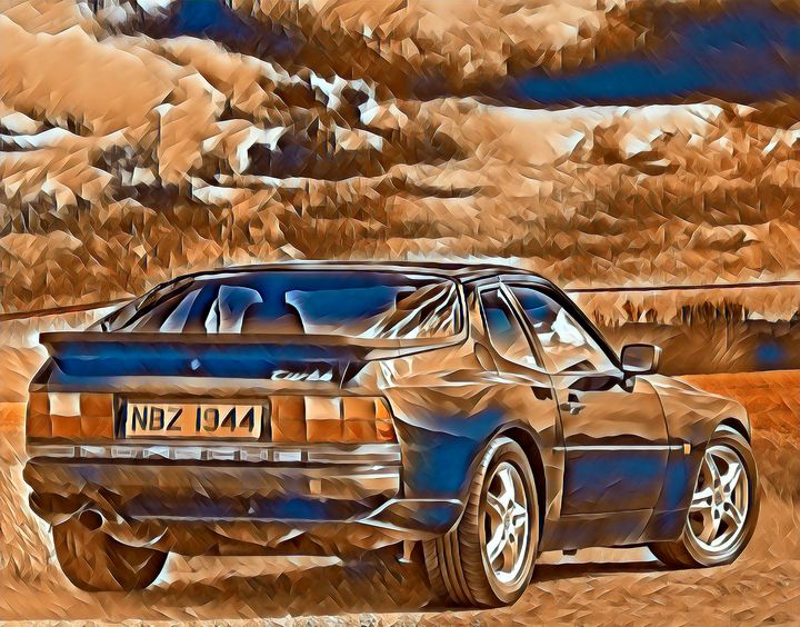 Porsche 944 Turbo - Vintage Designs - Digital Art & AI, Vehicles ...