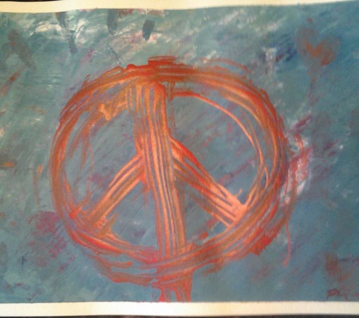 Peace Abstract - Desirea Artwork - Paintings & Prints, Religion ...