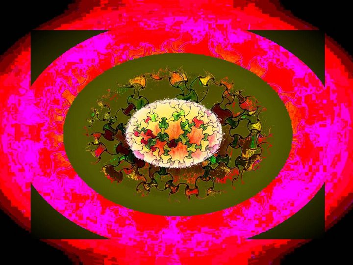 Shadow puzzle - Pakokante - Digital Art & AI, Abstract, Irregular Forms ...