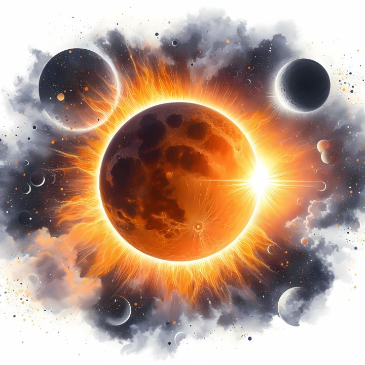 Solar Eclipse wall art digital - United art forge - Digital Art ...