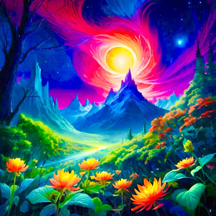 Tropical Solar Storm - Designs By Nimros - Digital Art & AI, Astronomy ...