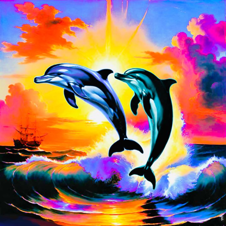 Binkie And Flip - Designs By Nimros - Digital Art & AI, Animals, Birds ...