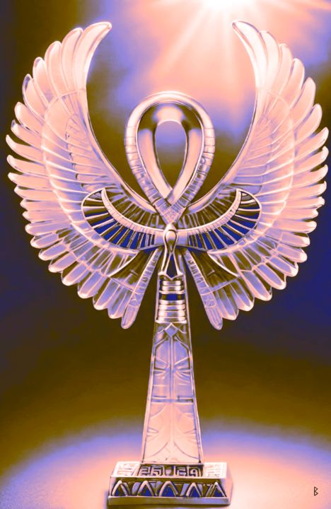 Ankh Goddess Art Ankh Of Amenet (30x40) – BastBuddies