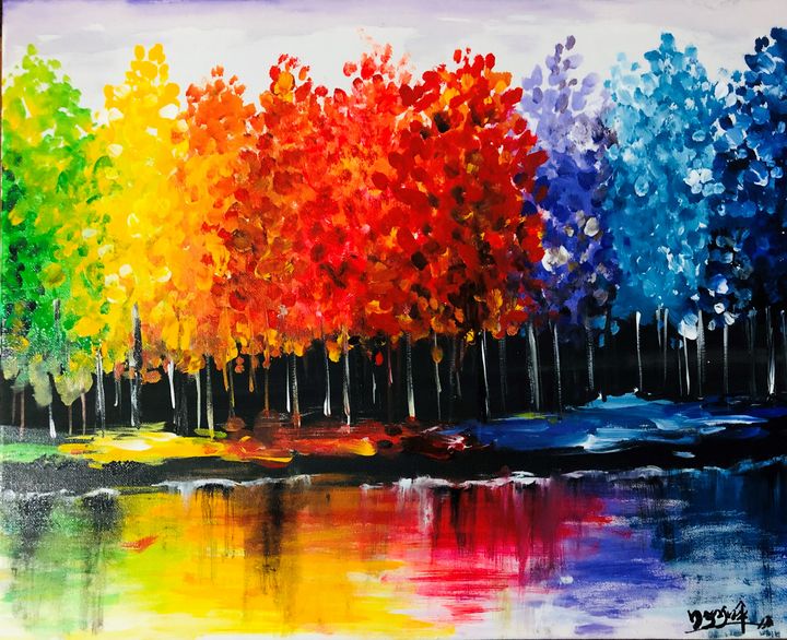 River Bank Painting