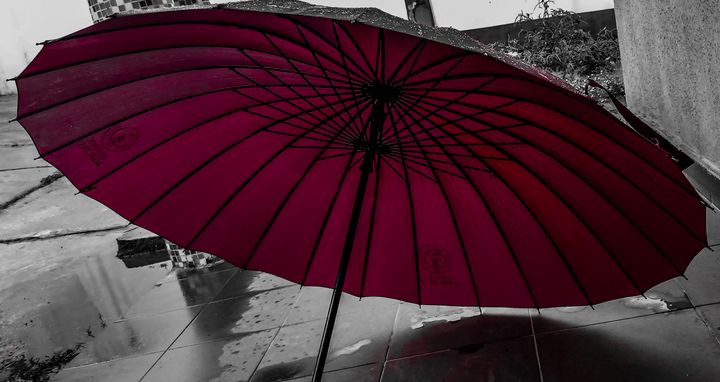 Red Umbrella in Use - #DrPEO - Photography, Still Life, Other Still ...