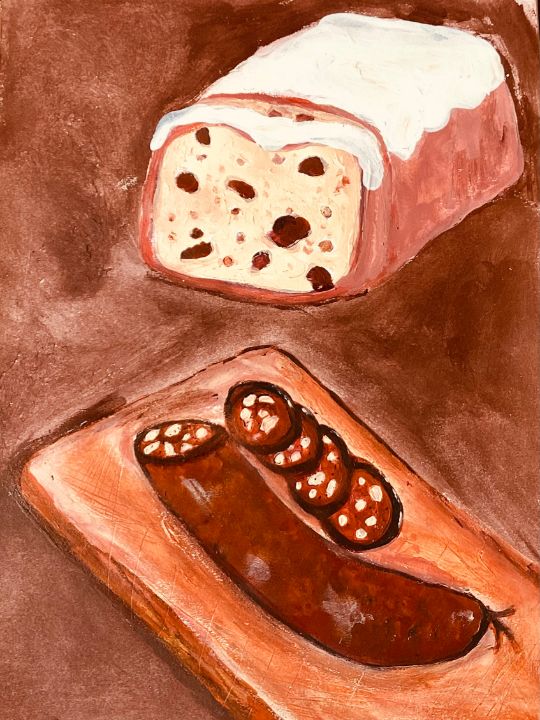 Sweet bread and Italian salamis - LuluCybril - Drawings & Illustration ...