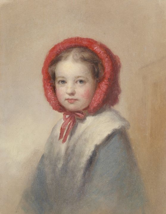 George Augustas Baker~Little Girl in - Treasury Classic - Paintings ...