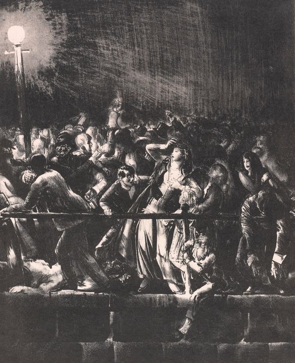 George Bellows~The Crowd - Treasury Classic - Paintings & Prints ...