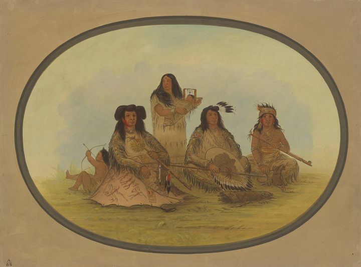 George Catlin~The Sioux Chief with S - Treasury Classic - Paintings ...