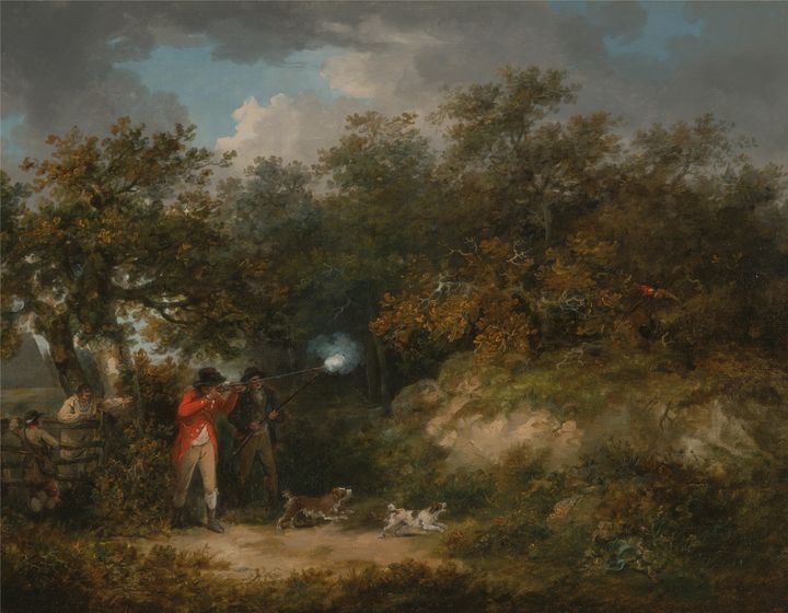 George Moran~Pheasant Shooting - Treasury Classic - Paintings & Prints ...