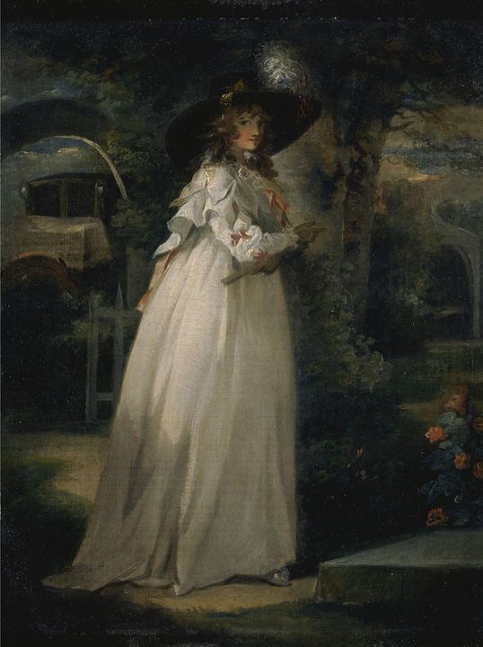 George Moran~Portrait of a Girl in a - Treasury Classic - Paintings ...