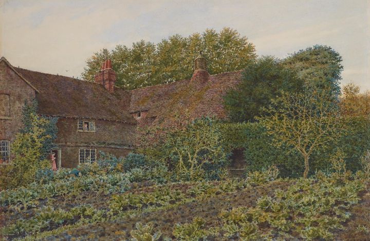 George Price Boyce~An old farmhouse - Treasury Classic - Paintings ...