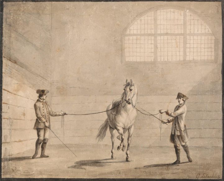 George Stubbs~Tattersall's Training - Treasury Classic - Paintings ...