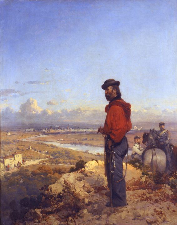 Gerolamo Induno~Garibaldi at Sant’An - Treasury Classic - Paintings ...