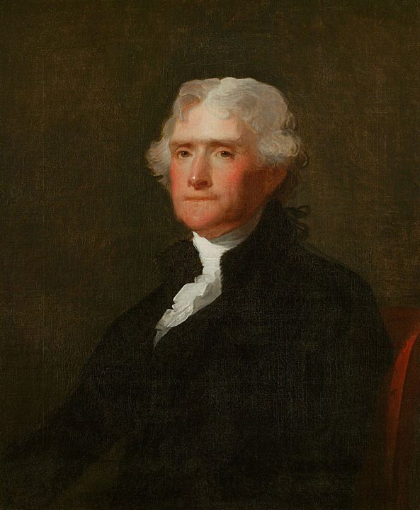 Gilbert Stuart~Portrait of Thomas Je - Treasury Classic - Paintings ...
