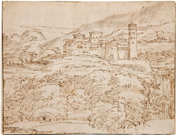 Giovanni Francesco Grimaldi~A landsc - Treasury Classic - Paintings ...