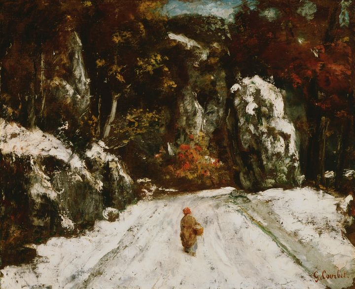 Gustav Kulbert~Winter in the Jura - Treasury Classic - Paintings ...