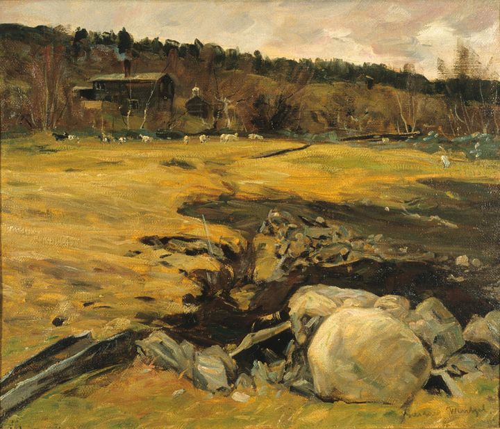 Gustav Wentzel~Autumn Landscape - Treasury Classic - Paintings & Prints ...