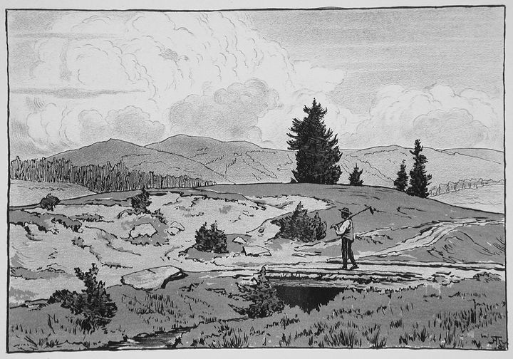 Hans Thoma~Landscape - Treasury Classic - Paintings & Prints, Ethnic ...