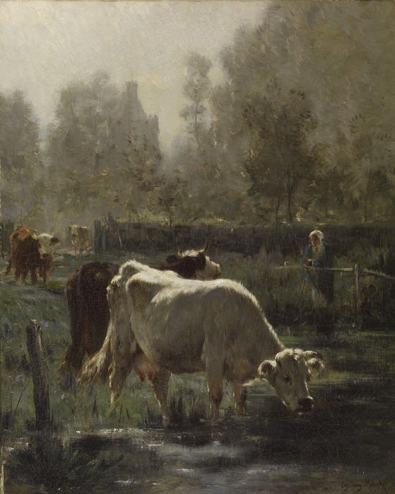 Émile van Marcke~Early Morning - Treasury Classic - Paintings & Prints ...