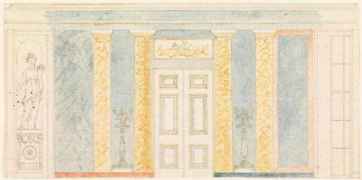 Frederick Crace~Wall Elevation - Treasury Classic - Paintings & Prints ...