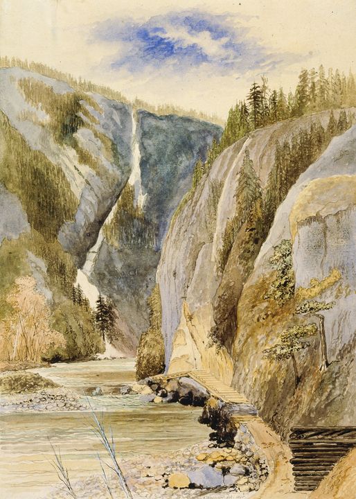 Frederick Whymper~Upper entrance to - Treasury Classic - Paintings ...