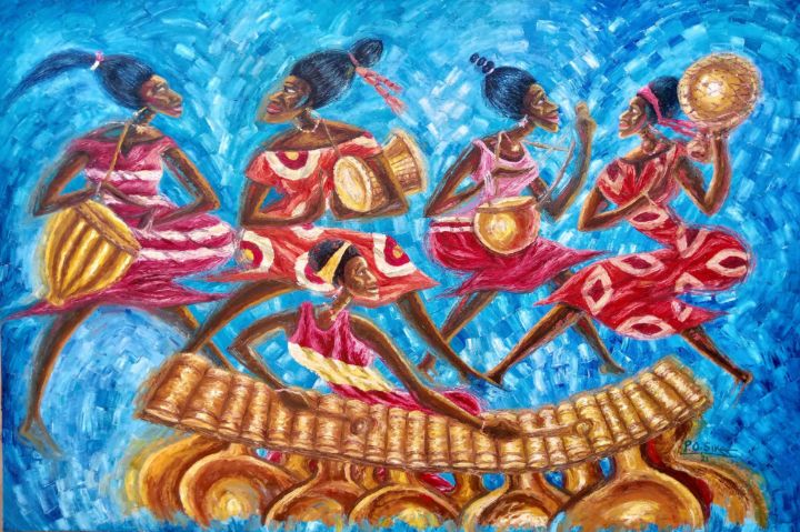 FEMINIST VIBES - P.O. SIKA - Paintings & Prints, People & Figures ...