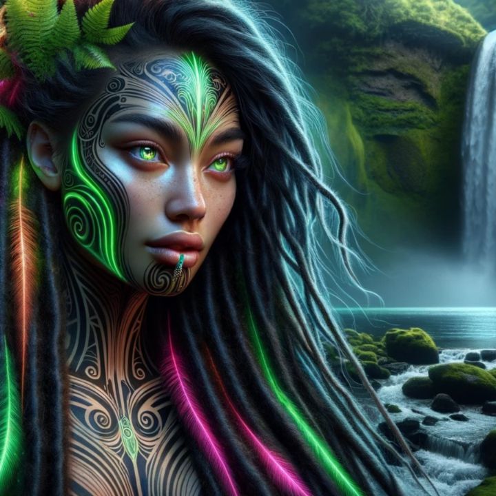 Mystic Nature Guardian - Te Mahara Taonga - Digital Art & AI, Ethnic ...