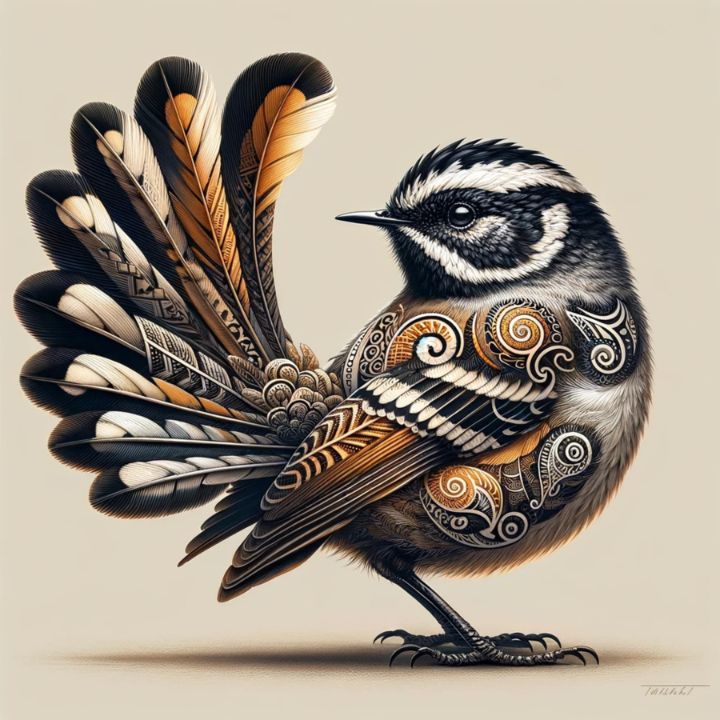Ornate Avian Artistry - Te Mahara Taonga - Digital Art & AI, Animals ...
