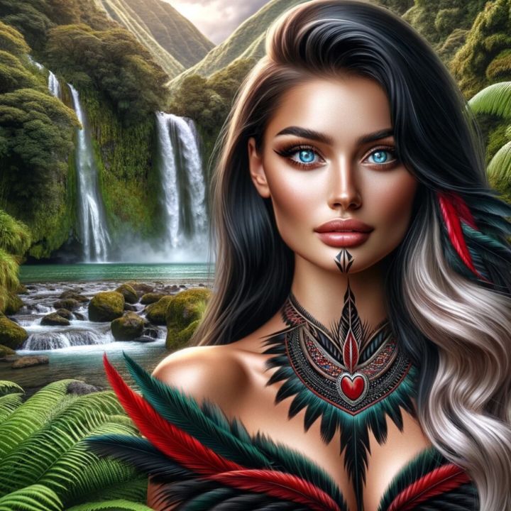 Maori Tribal Majesty - Te Mahara Taonga - Digital Art & AI, Ethnic ...