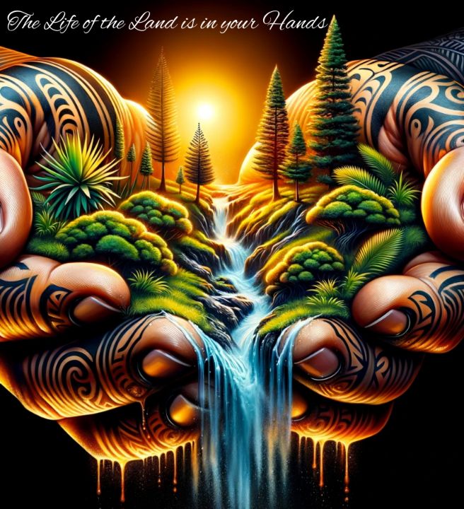 The Life of the Land is in your Hand - Te Mahara Taonga - Digital Art ...