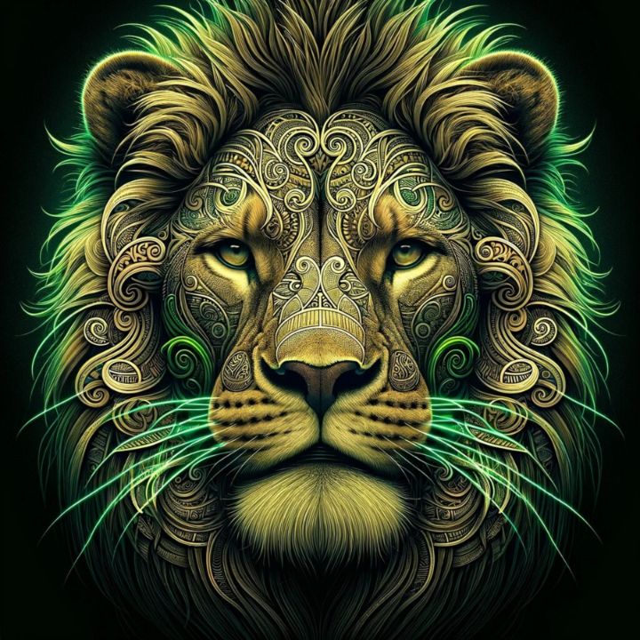 Emerald Gaze - Te Mahara Taonga - Digital Art & AI, Animals, Birds ...