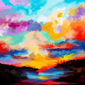 Colorful Sky - Nora Gad - Digital Art, Landscapes & Nature, Skyscapes ...