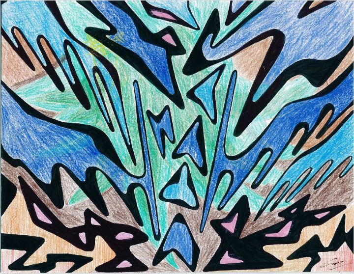 Volcanic Overlook - Sharrow Art - Drawings & Illustration, Abstract ...