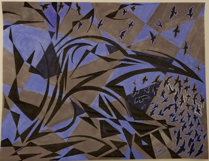 Revenge Travels - Sharrow Art - Drawings & Illustration, Abstract ...