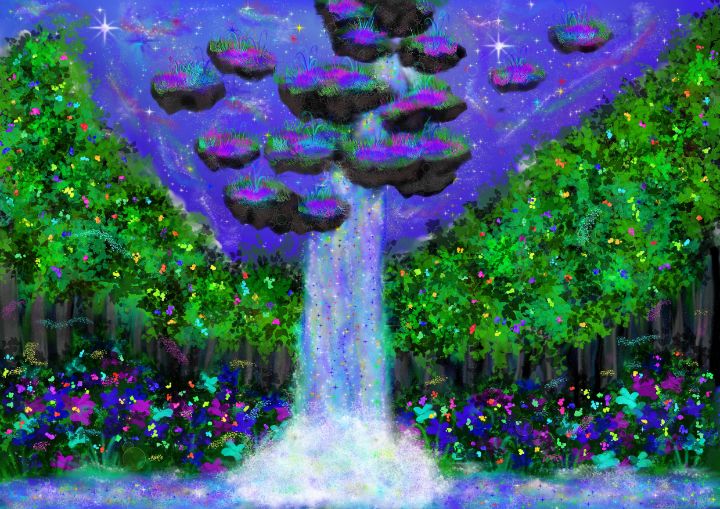 Night Pond - Elizabeth S. Peters ESP - Digital Art & AI, Fantasy ...