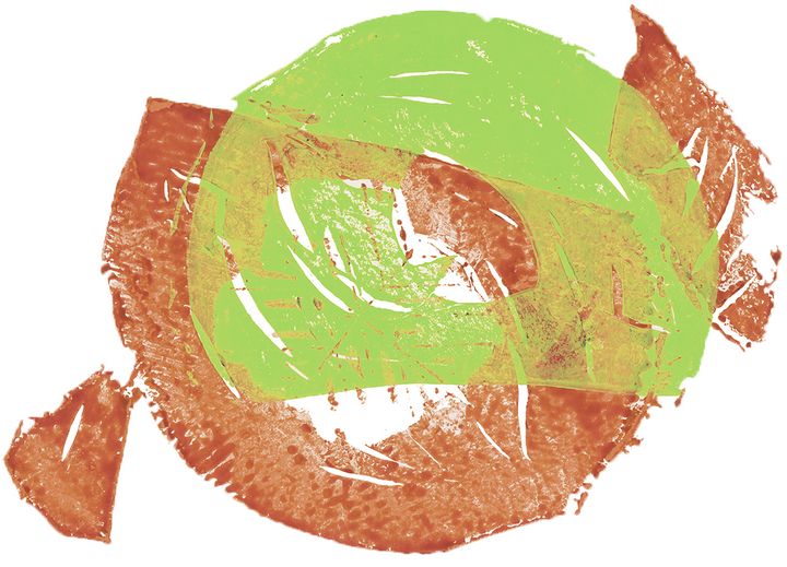 Discs - 2 Together - Barbara Jacobs - Paintings & Prints, Abstract ...