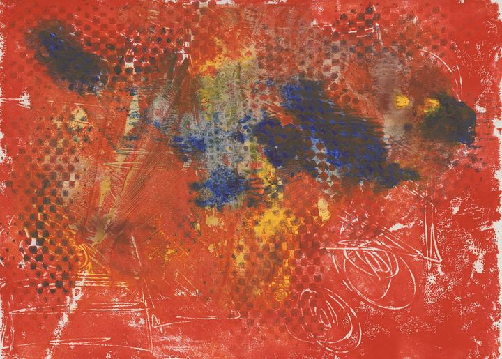 Flying FIsh - Barbara Jacobs - Paintings & Prints, Abstract, Movement ...