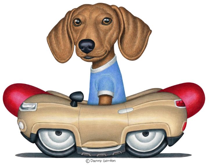 Buster the Dachshund - Danny Gordon Art - Drawings & Illustration ...