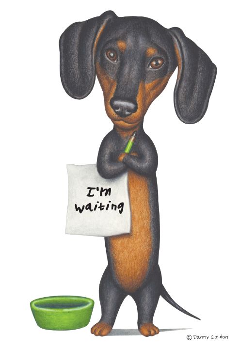 Edna the Dachshund - Danny Gordon Art - Drawings & Illustration ...