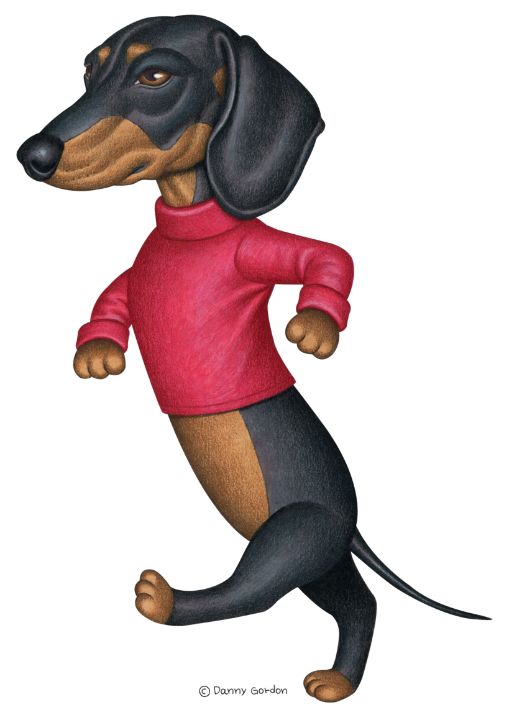 Ollie the Dachshund - Danny Gordon Art - Drawings & Illustration ...