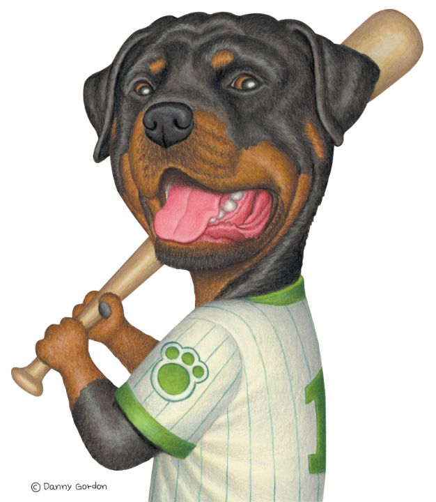 Slugger the Rottweiler - Danny Gordon Art - Drawings & Illustration ...