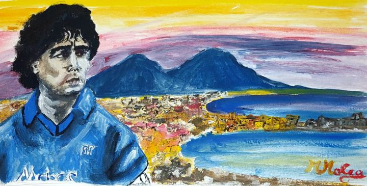 Titolo:" MARADO-NA-POLI - Emozioni su tela - Paintings & Prints, People ...